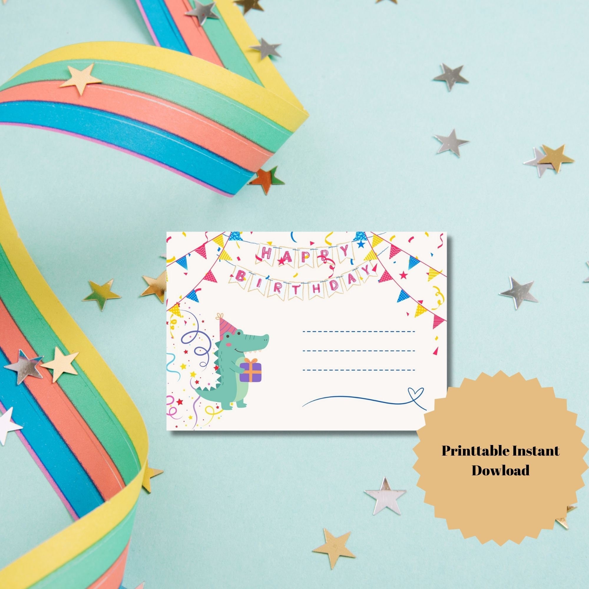 Birthday Card, Birthday Fun Card, Printable Birthday Card, Digital ...