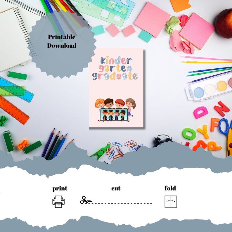 Kindergarten Digital Graduation Card, Digital Graduation Card ...