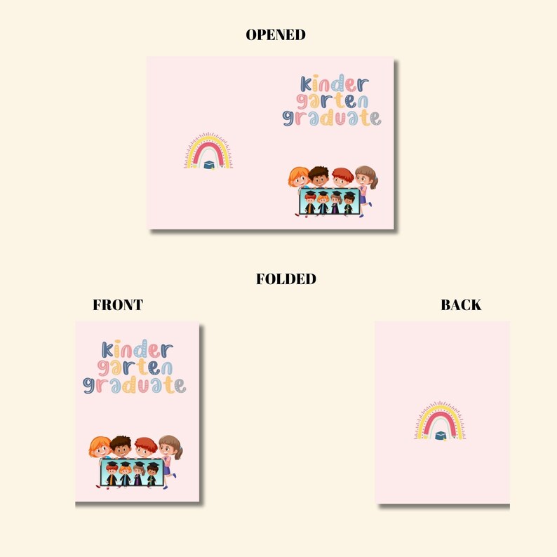 Kindergarten Digital Graduation Card, Digital Graduation Card ...