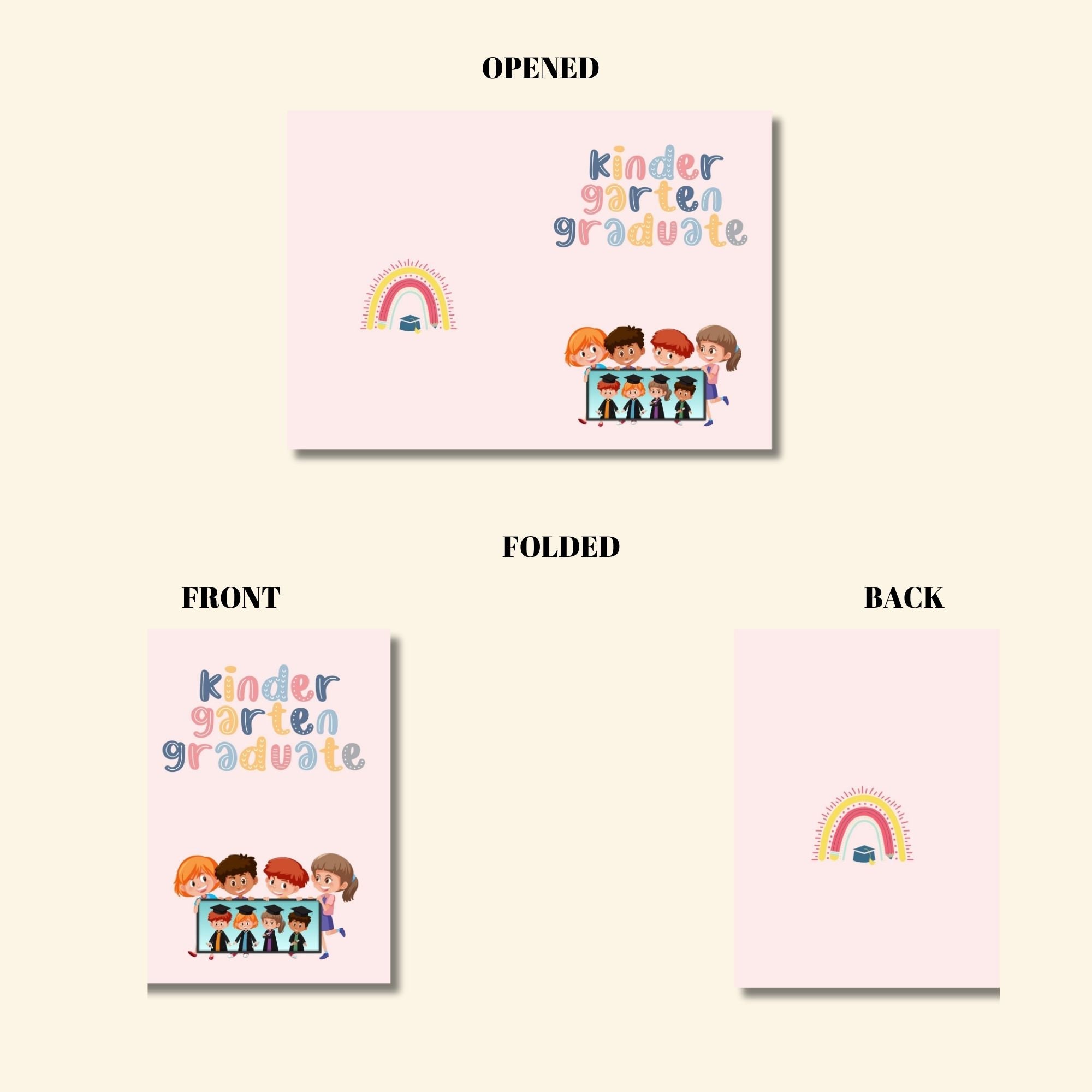 Kindergarten Digital Graduation Card, Digital Graduation Card ...