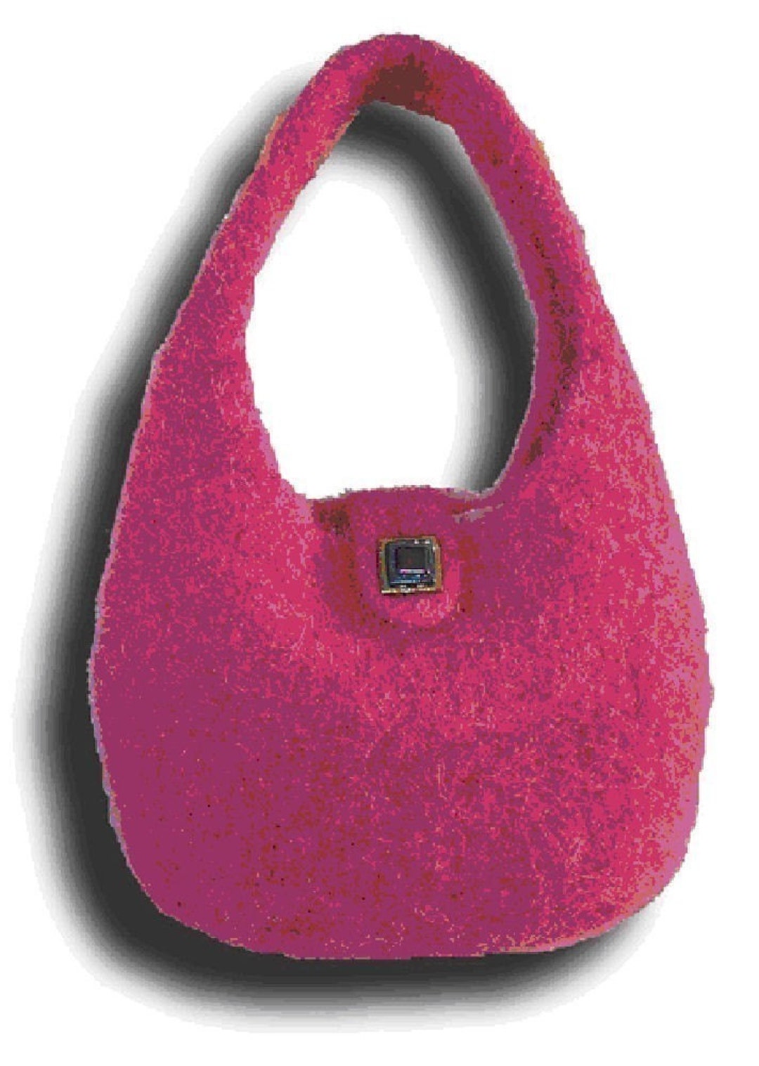 Pink Lady Hand Knit Felted Purse Pattern PDF - Etsy