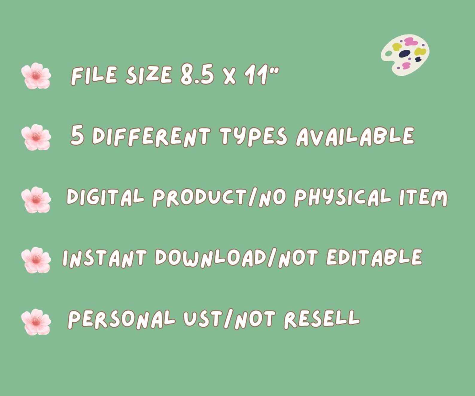 Printable Marker Color Swatch Chart, 5 Test Sheets (PDF) - Etsy