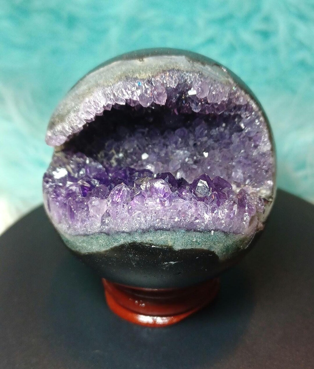Gorgeous Raw Amethyst Sphere - Etsy