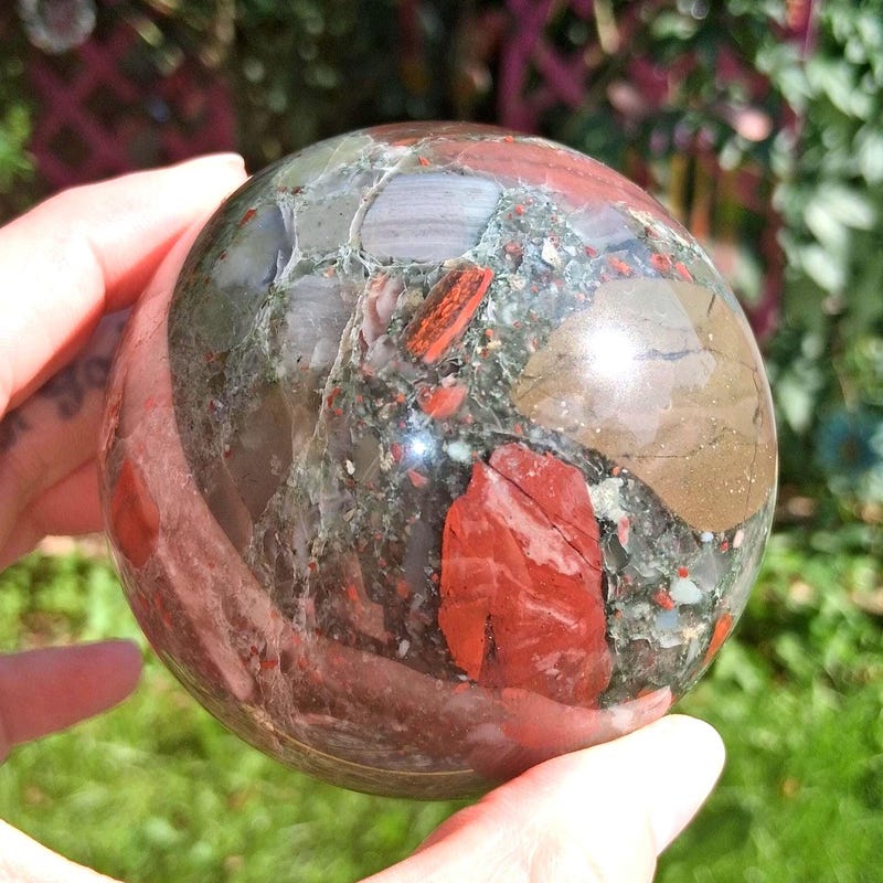 Bloodstone Sphere - Etsy
