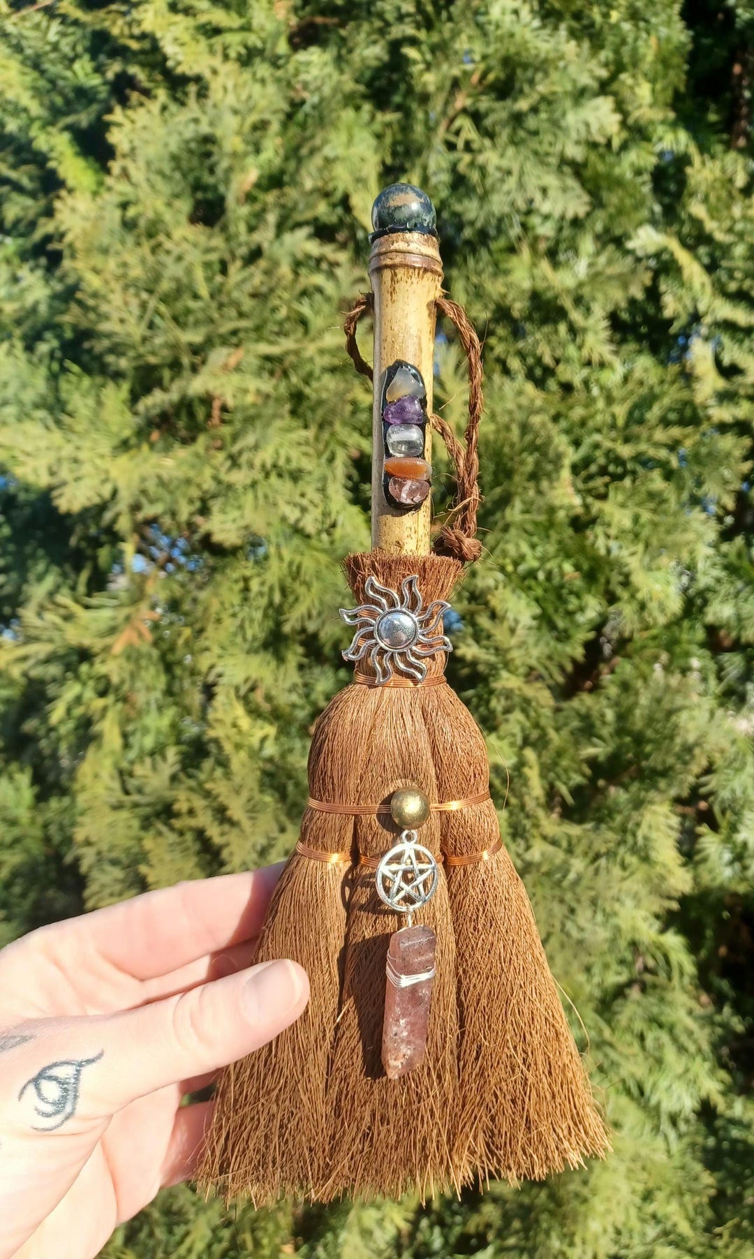 Magical Multi Crystal Broom - Etsy