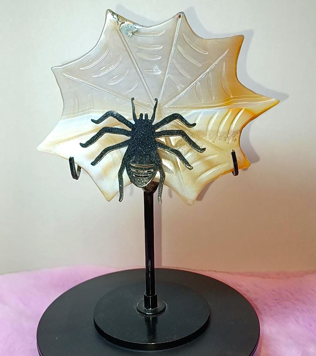 Gorgorgous Agate Spider Stand Included - Etsy