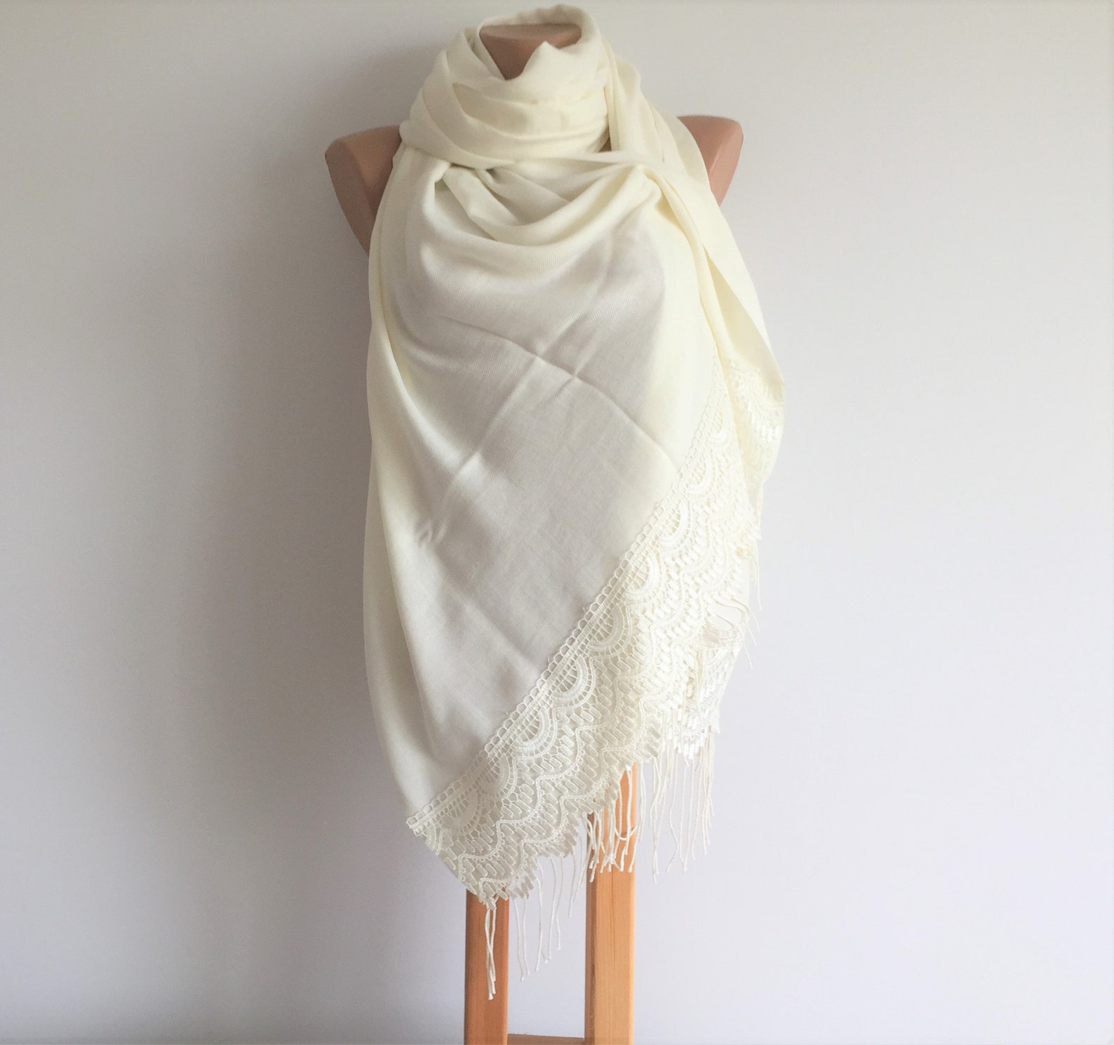 Wedding Shawl Bridal Shawl Cream Ivory Beige Wrap Shawl - Etsy