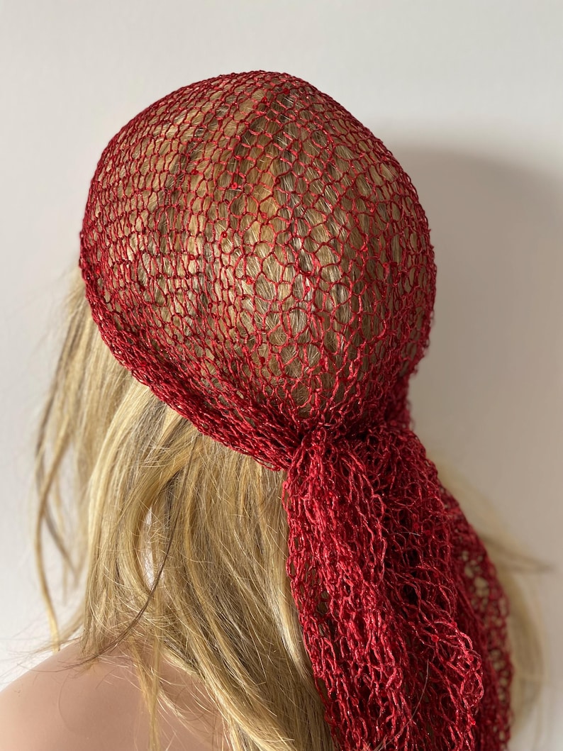 Handmade Mesh Wrapping, Crochet Sequins Net Bandanas - Etsy UK