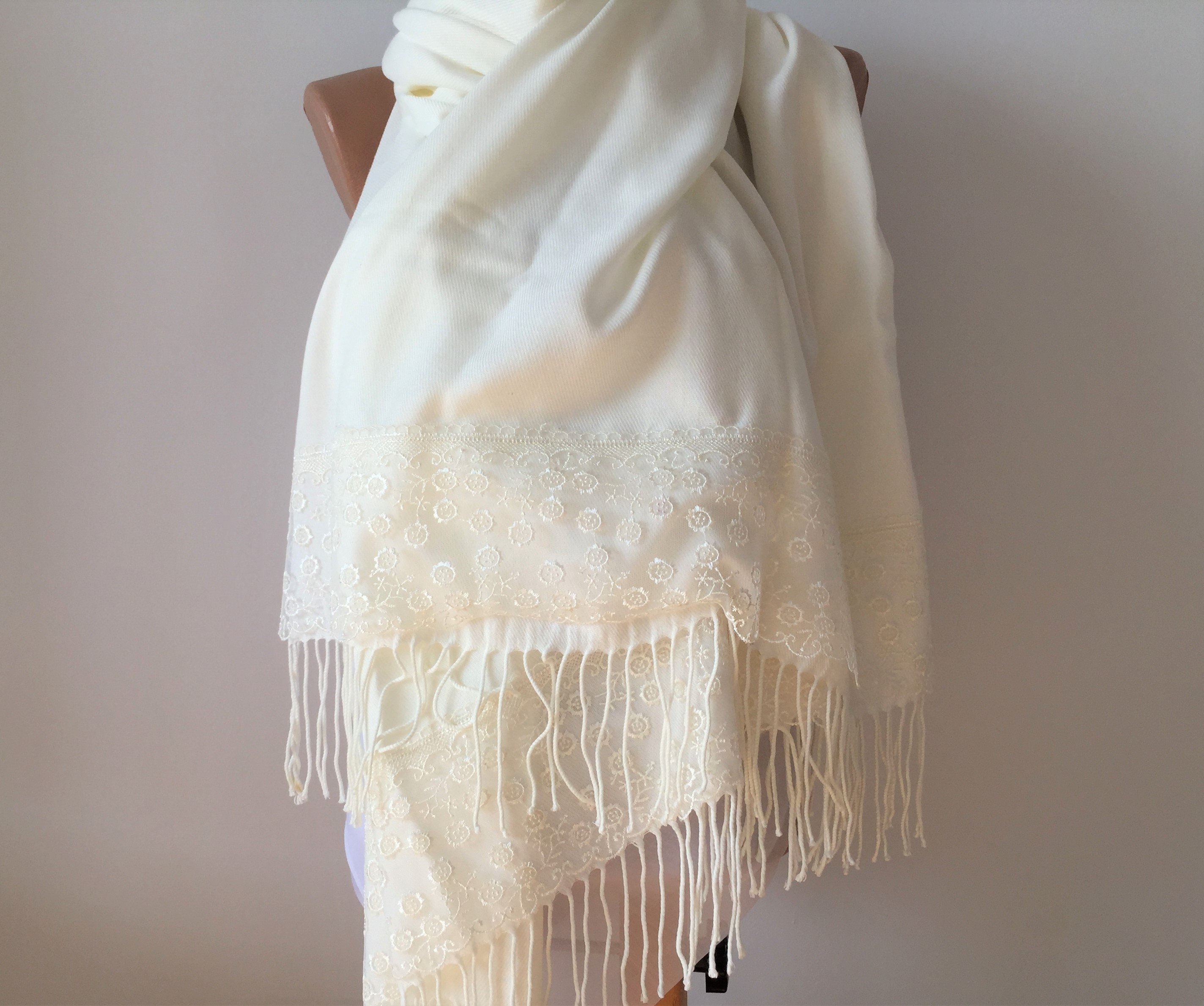 Wedding Shawl Bridal Shawl Cream Ivory Beige Wrap Shawl - Etsy