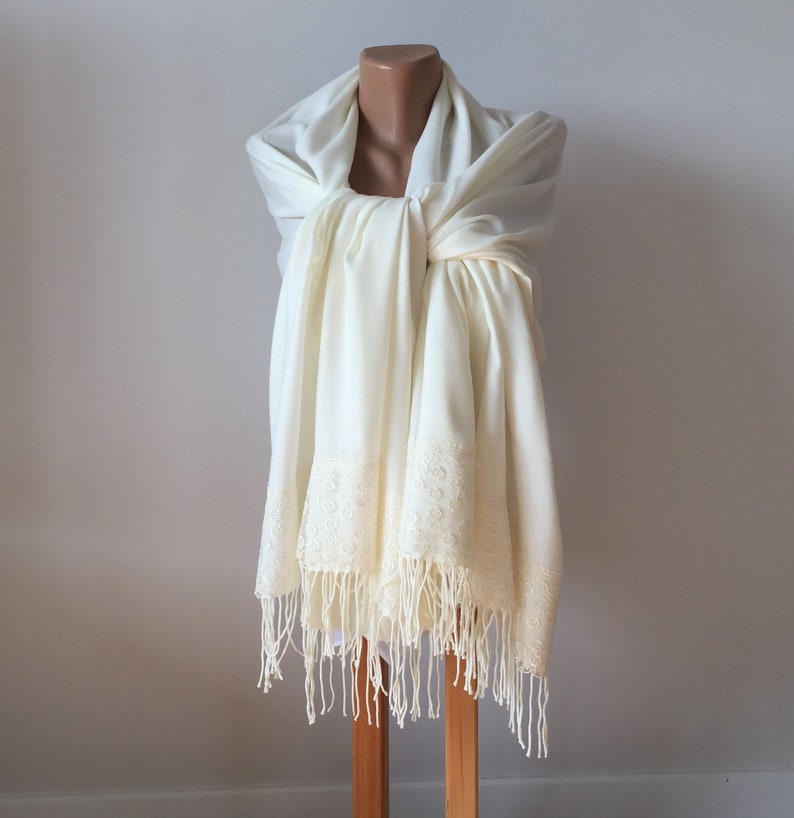 Wedding Shawl Bridal Shawl Cream Ivory Beige Wrap Shawl - Etsy