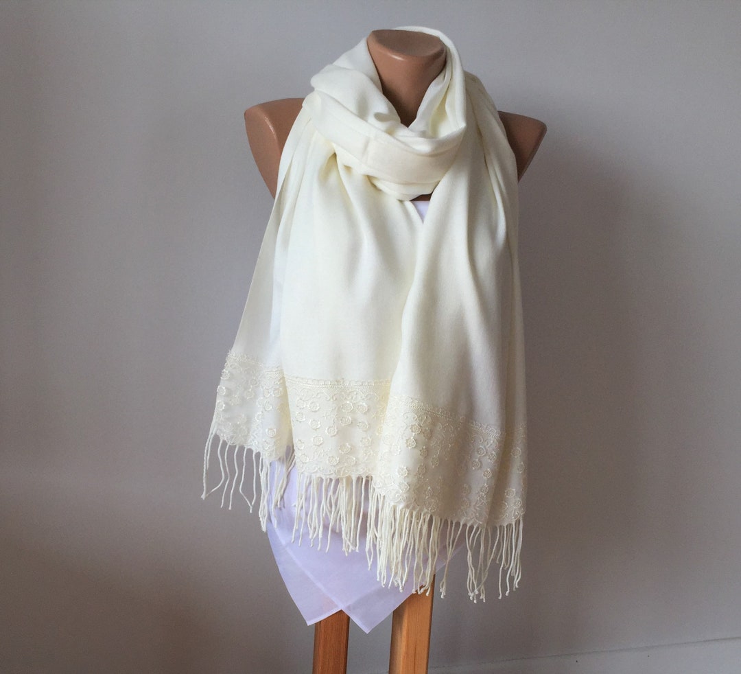Wedding Shawl Bridal Shawl Cream Ivory Beige Wrap Shawl - Etsy