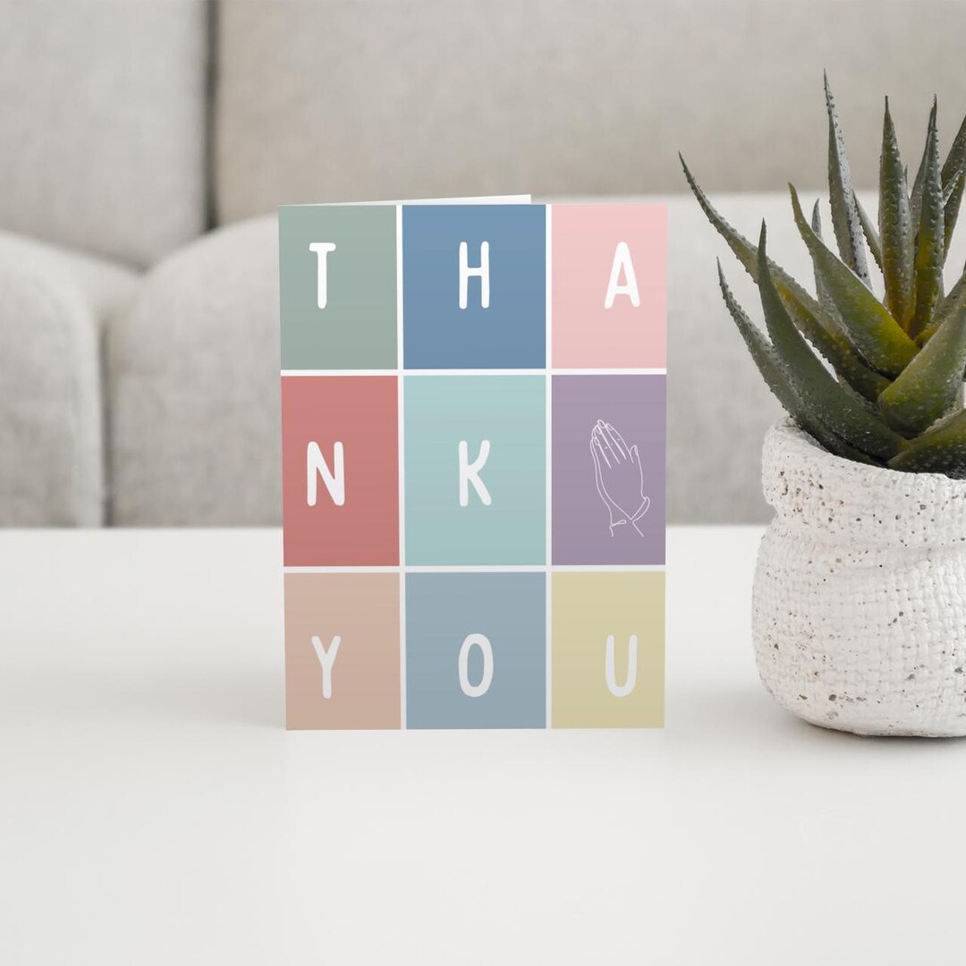 Colorful Christian Thank You Cards (5 Pack) With Custom Designs ...