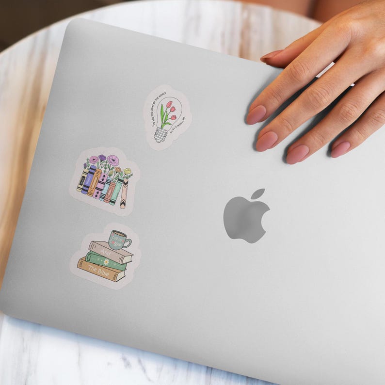 3 Pack Christian Stickers Faith Stickers, Books of the Bible, Coffee ...