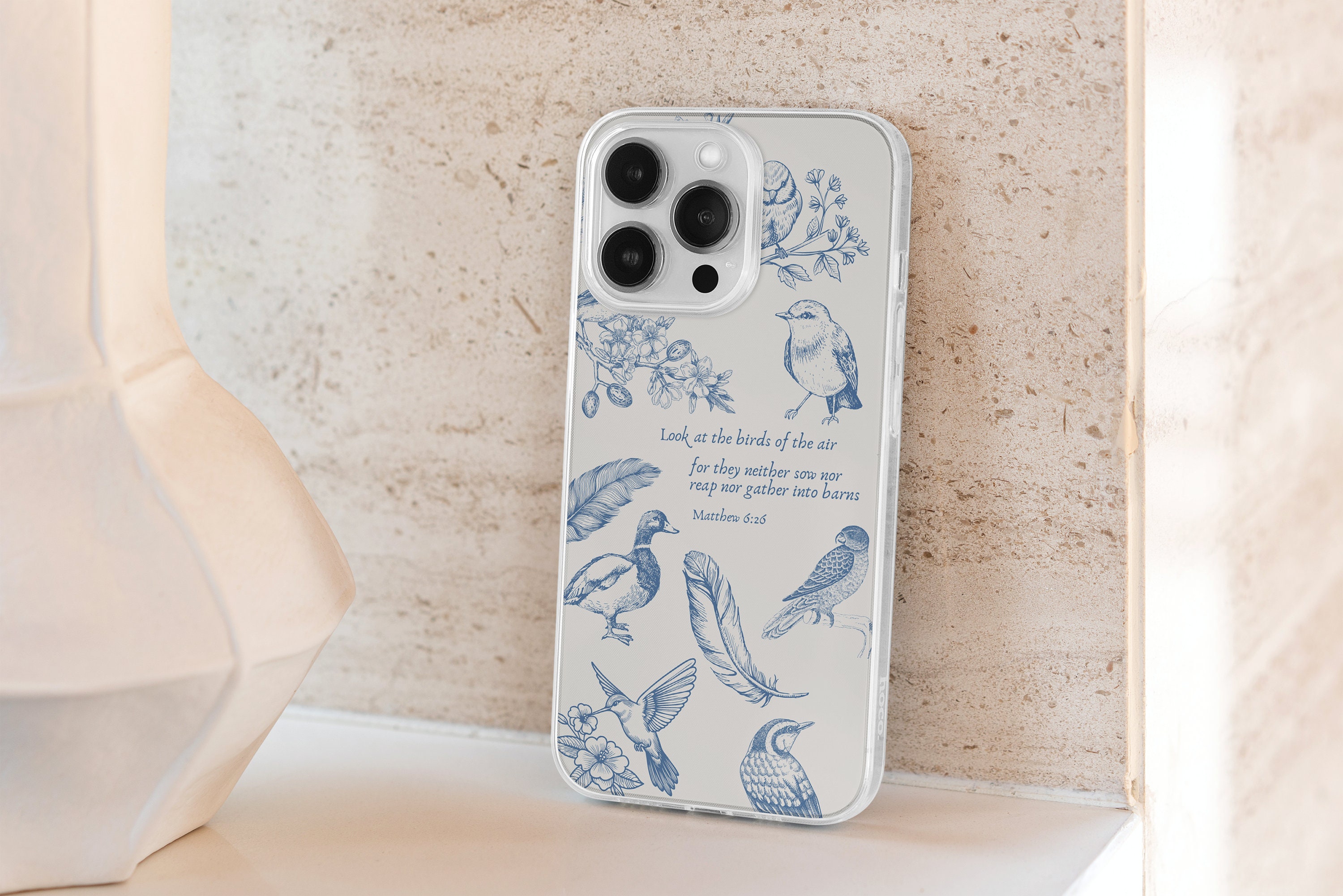 Birds of the Air Toile Sketch iPhone Case - Minimalistic Sketch Design ...