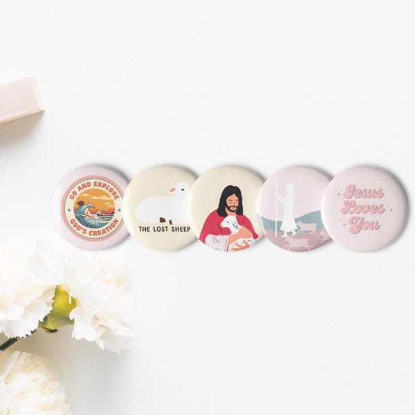 Christian Pins - Etsy