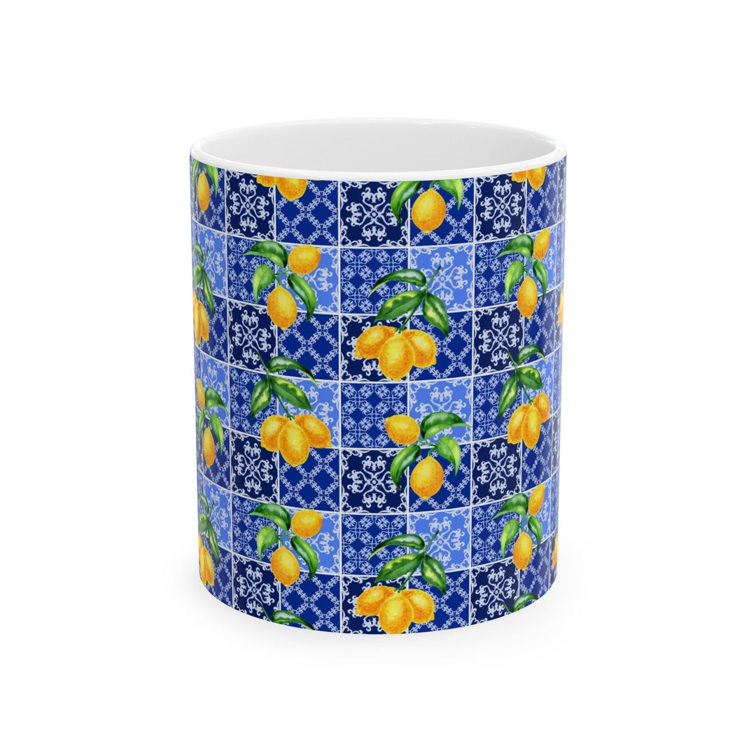 Portugal Azulejo Tile With Lemon Ceramic Mug Perfect Portuguese Gift ...