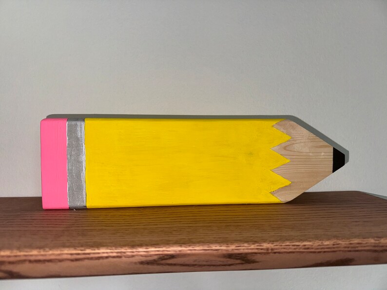 Wooden Pencil Shaped Pencil Holder - Etsy