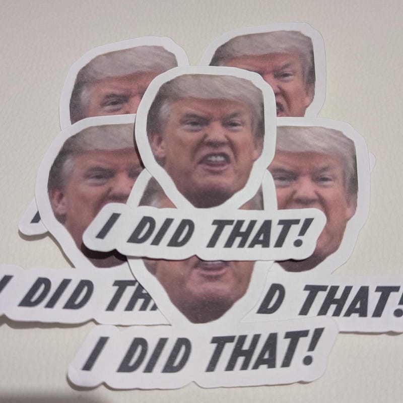 I Did That Sticker - Etsy