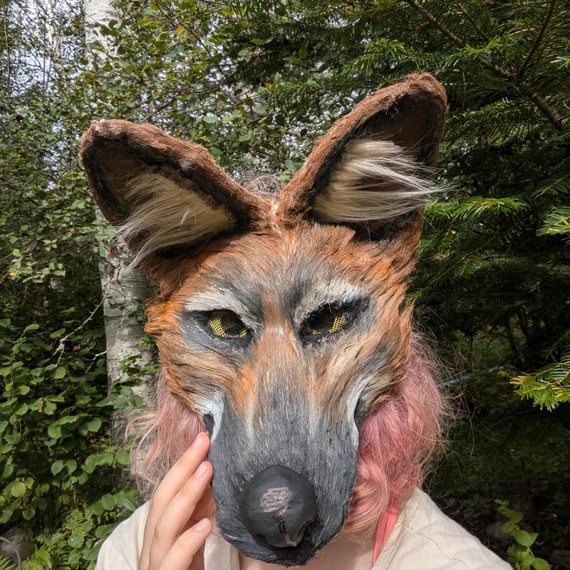 Realistic Wolf Therian Mask - Etsy