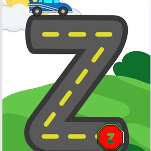 Letter Road With Background - Etsy