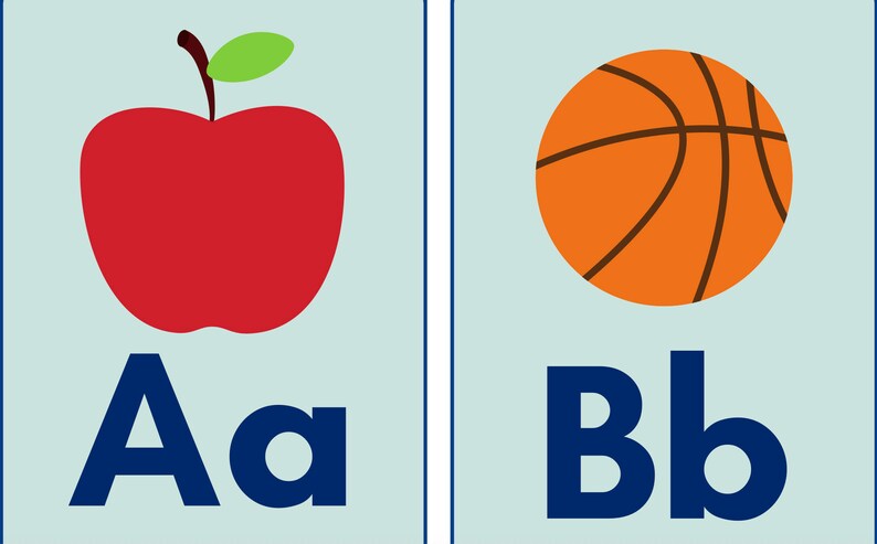 Alphabet Flashcards A-Z - Etsy