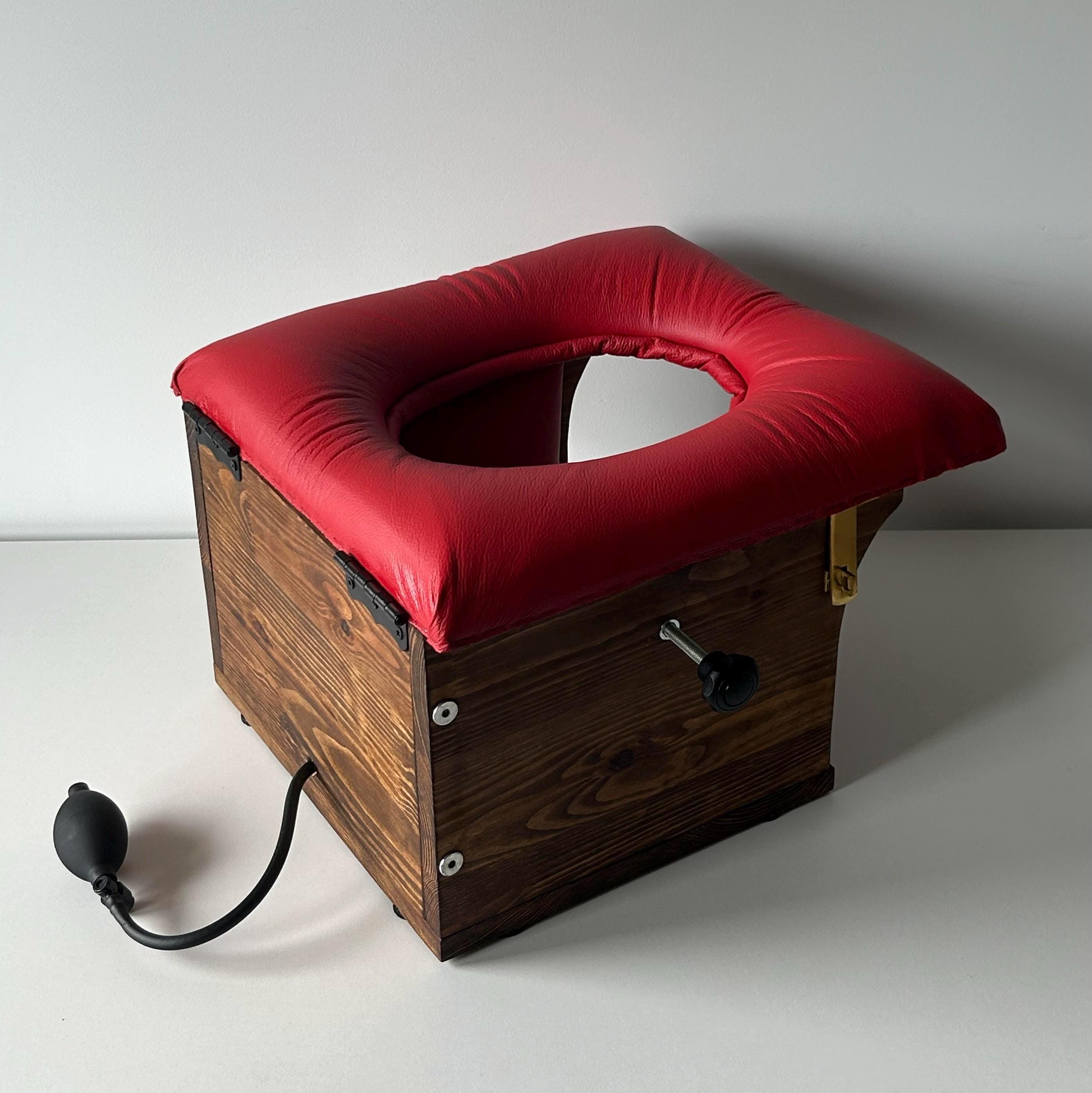 Smotherbox Queening Chair Red Seat, Fetish Bondage Furniture Device ...