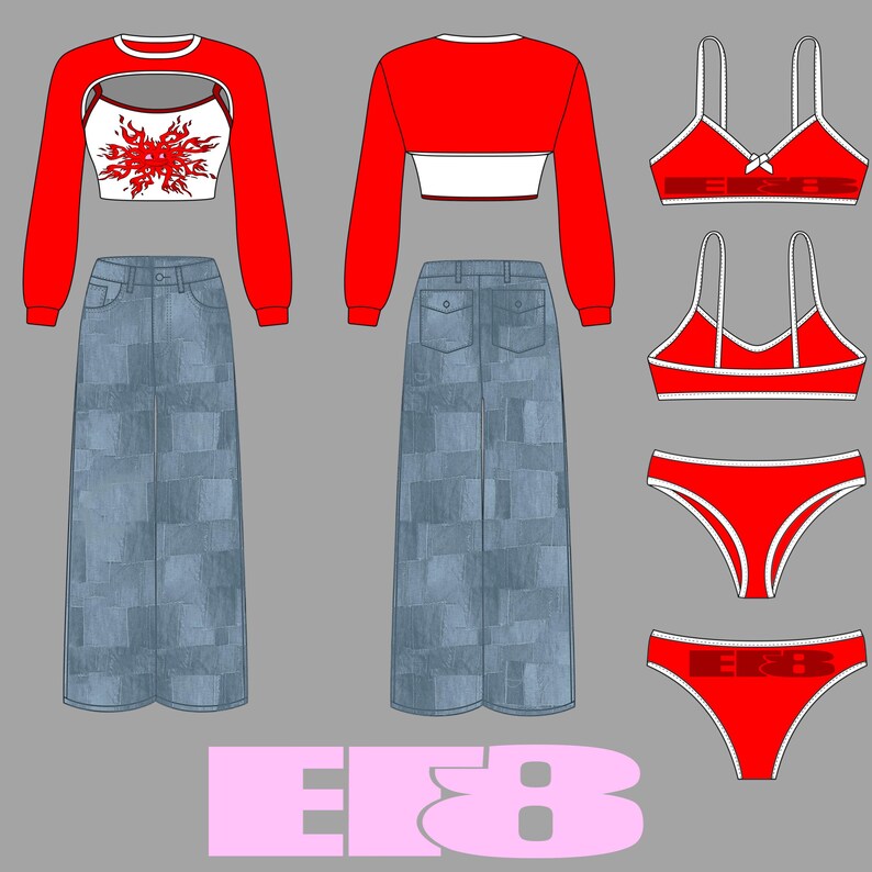 ET8 Female Bundle | Editable Mockups for Procreate, Photoshop, Canva & More - Etsy