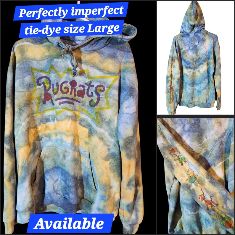 Rugrats Tie-dye Hoodie - Etsy