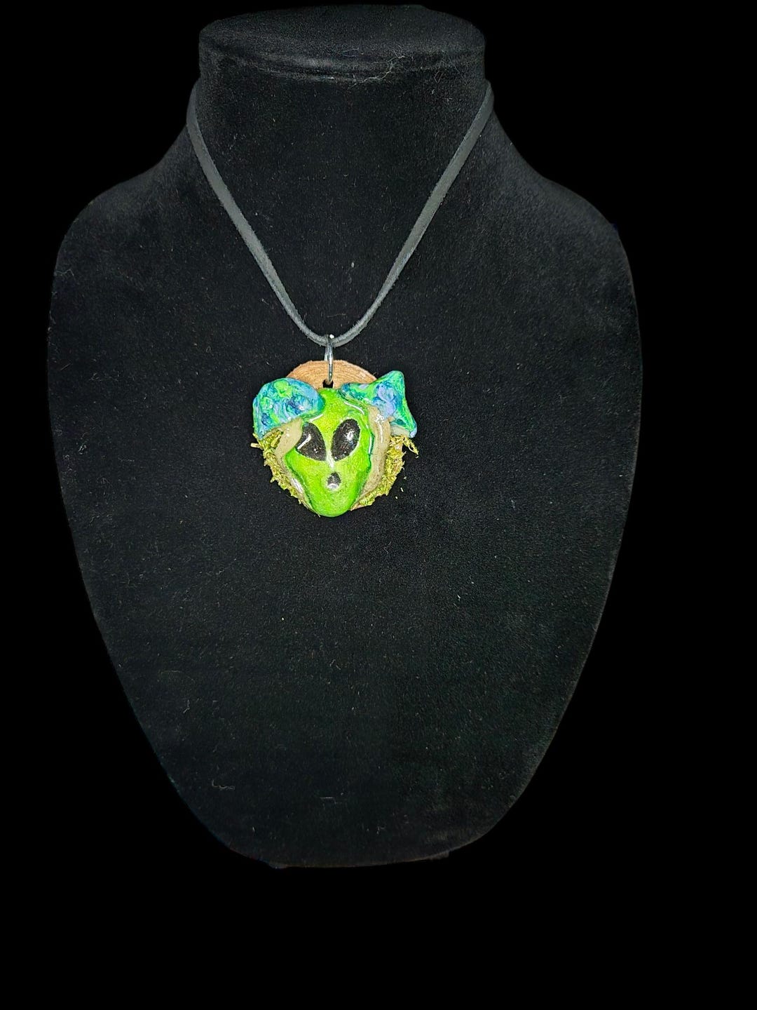 Earth Alien Mushroom Pendant - Etsy