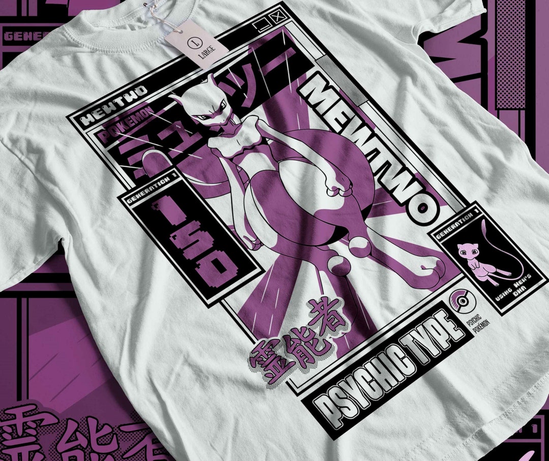 Mewtwo Unisex T-shirt Graphic Tee Homage Shirt Monster Kawaii Shirt ...