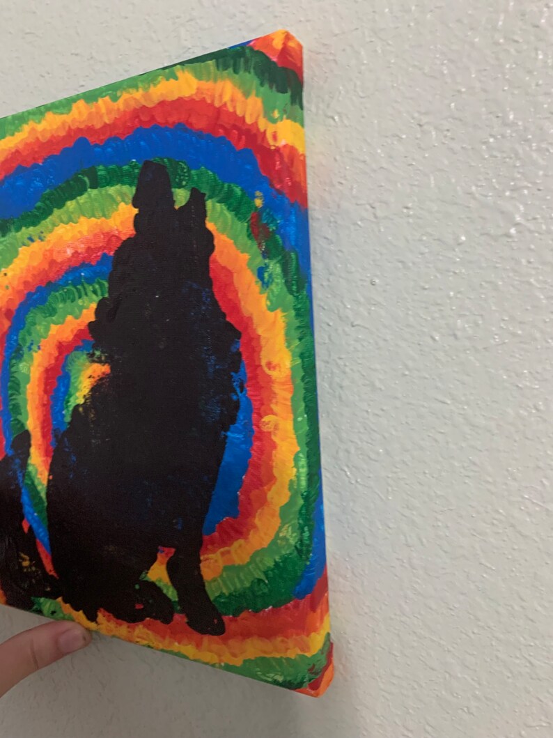 Pride Wolf Painting - Etsy