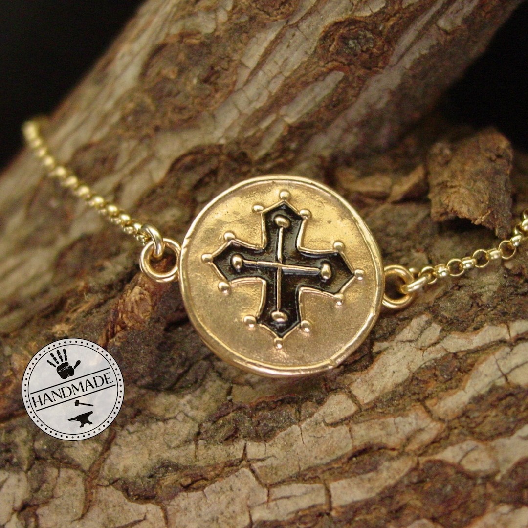 Occitan Cross Bracelet - Hand Carved Cathar Cross - Croix Occitane ...