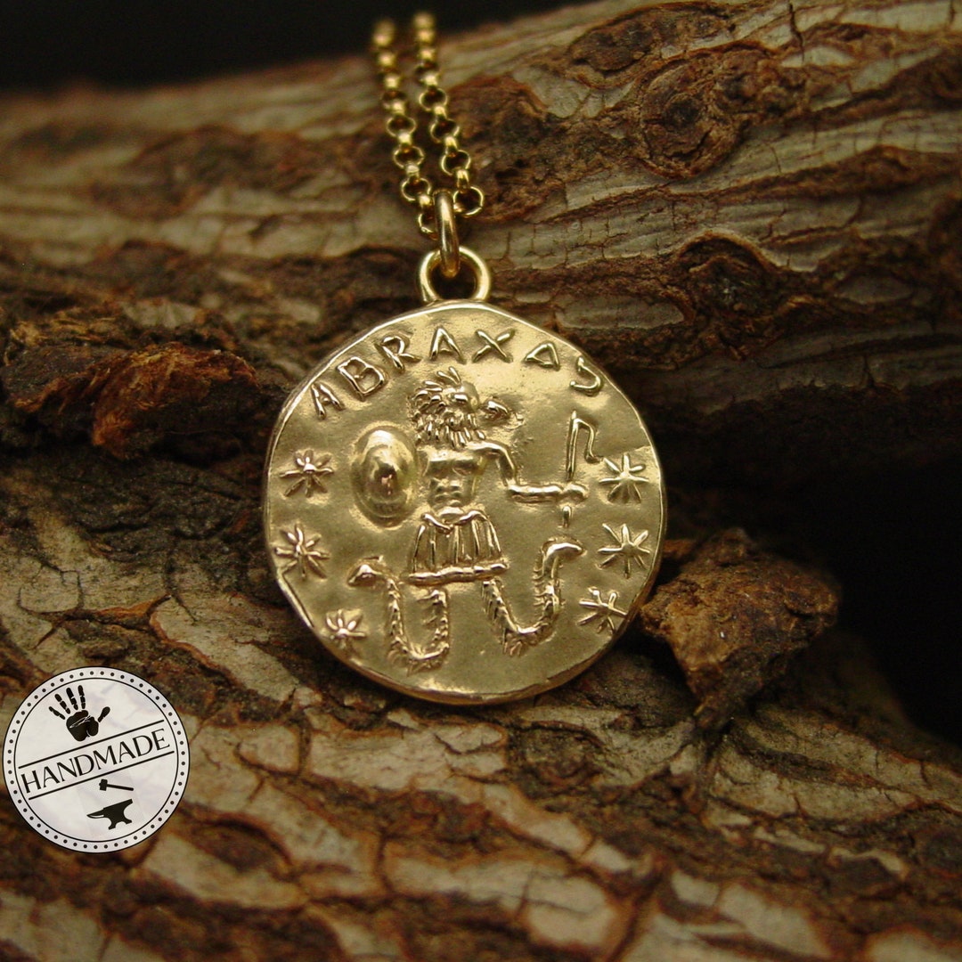 Abraxas Amulet Necklace - Gnostic Symbol of Protection - Hand Carved - Etsy