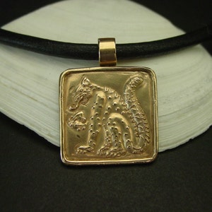 Mayan Jaguar Necklace: Hand-carved God Ek Balam Pendant - Mesoamerica ...