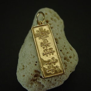 Cuneiform Ishtar Inanna Astarte Assyrian Goddess Necklace: Hand-carved ...