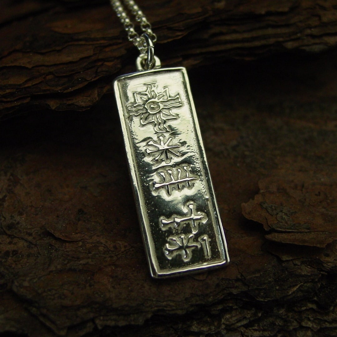 Cuneiform Ishtar Inanna Astarte Assyrian Goddess of Love & War Necklace ...