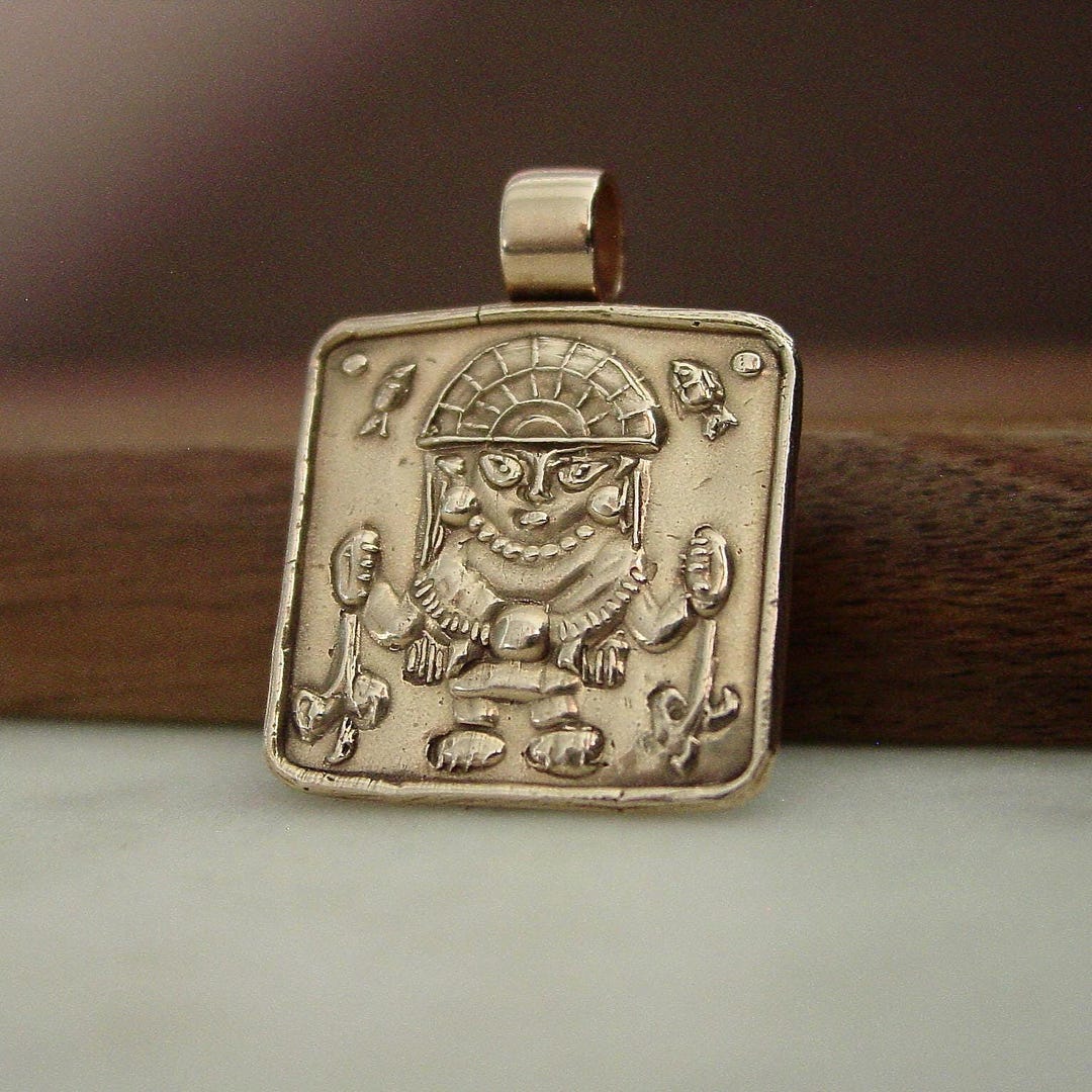Mama Cocha Necklace: Hand Carved Inca Goddess of the Sea and Fish ...