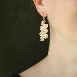 Quetzalcoatl Aztec Two Headed Plumed Serpent Earrings: Hand Carved ...