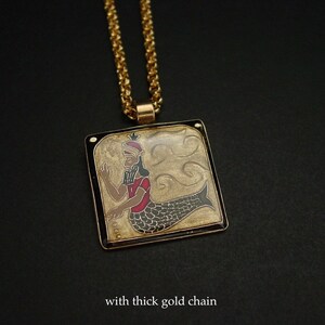 Dagon Pendant Dagan Mesopotamia Fish God of Fertility - Hand Carved ...