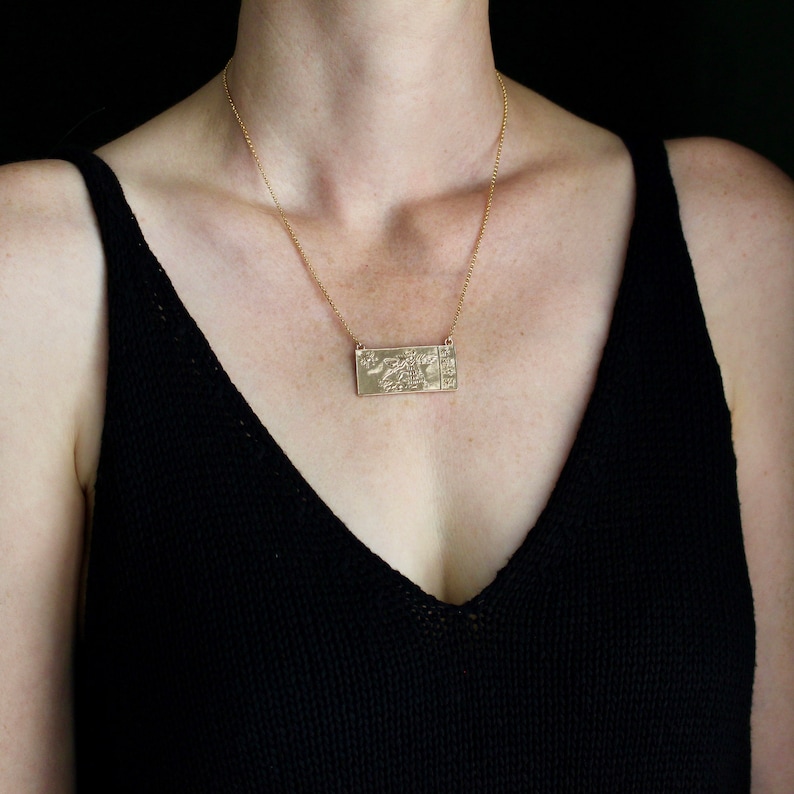 Ishtar Inanna Assyrian Goddess of Love Necklace: Hand-carved Cuneiform ...