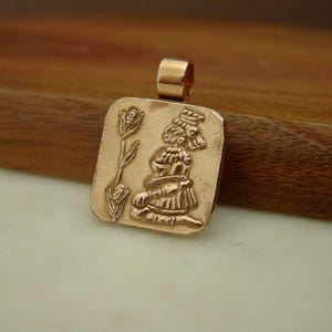 Tonantzin Aztec Corn Goddess Pendant: Hand-carved Mesoamerican Necklace ...