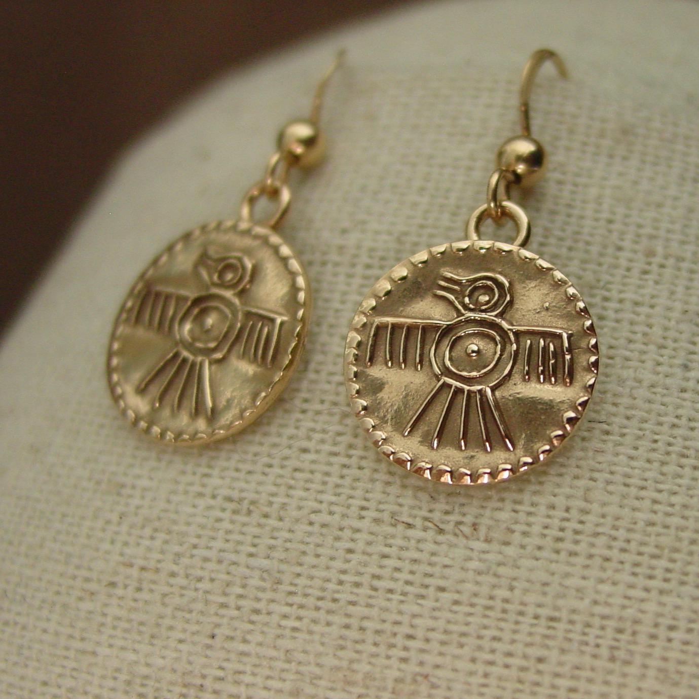 Quetzal Art Earrings - Hand-carved Tiny Bird Jewelry - Aztec God ...