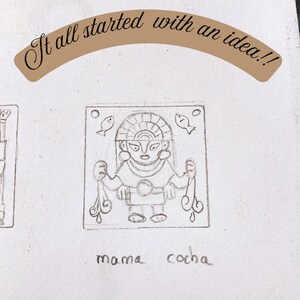 Mama Cocha Necklace: Hand Carved Inca Goddess of the Sea and Fish ...