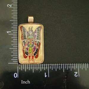 Itzpapalotl Aztec Warrior Goddess Pendant: Hand Painted Obsidian ...