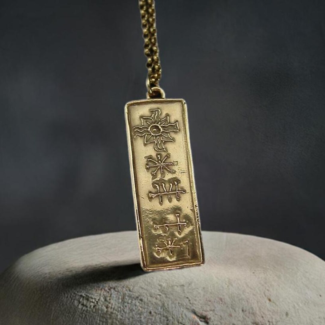 Cuneiform Ishtar Inanna Astarte Assyrian Goddess of Love & War Necklace ...