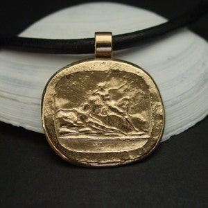 Adonis and Aphrodite Pendant: Handcrafted Intaglio Cameo Museum Replica ...