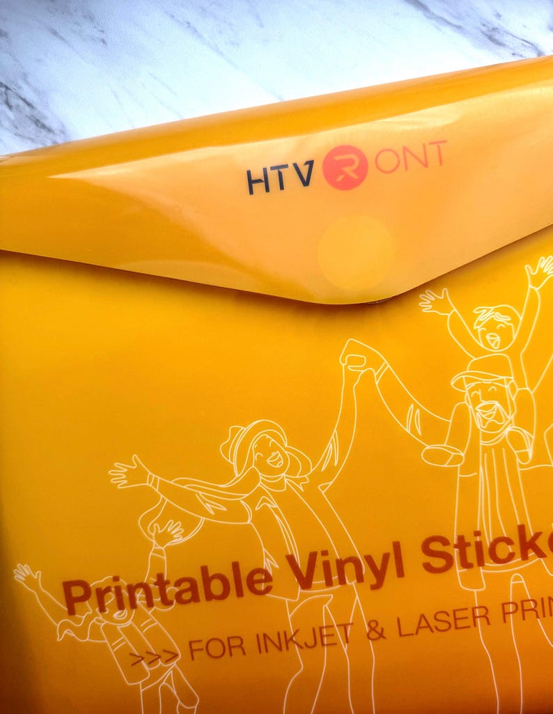 Htvront Matte Printable Vinyl Sticker Paper – 8.5” X 11” Sheets ...