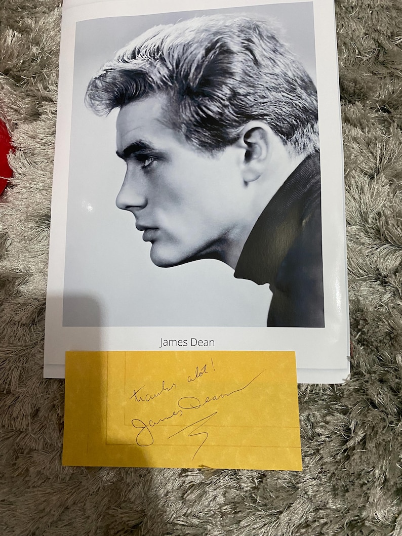 James Dean Signed Autograph Photo - Etsy