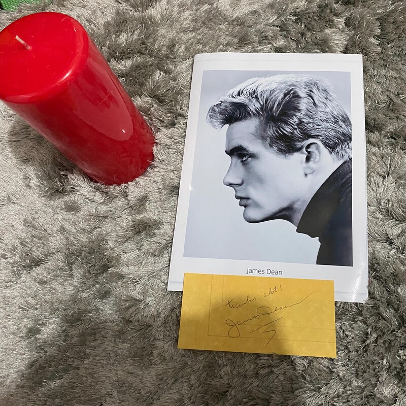 James Dean Autograph - Etsy