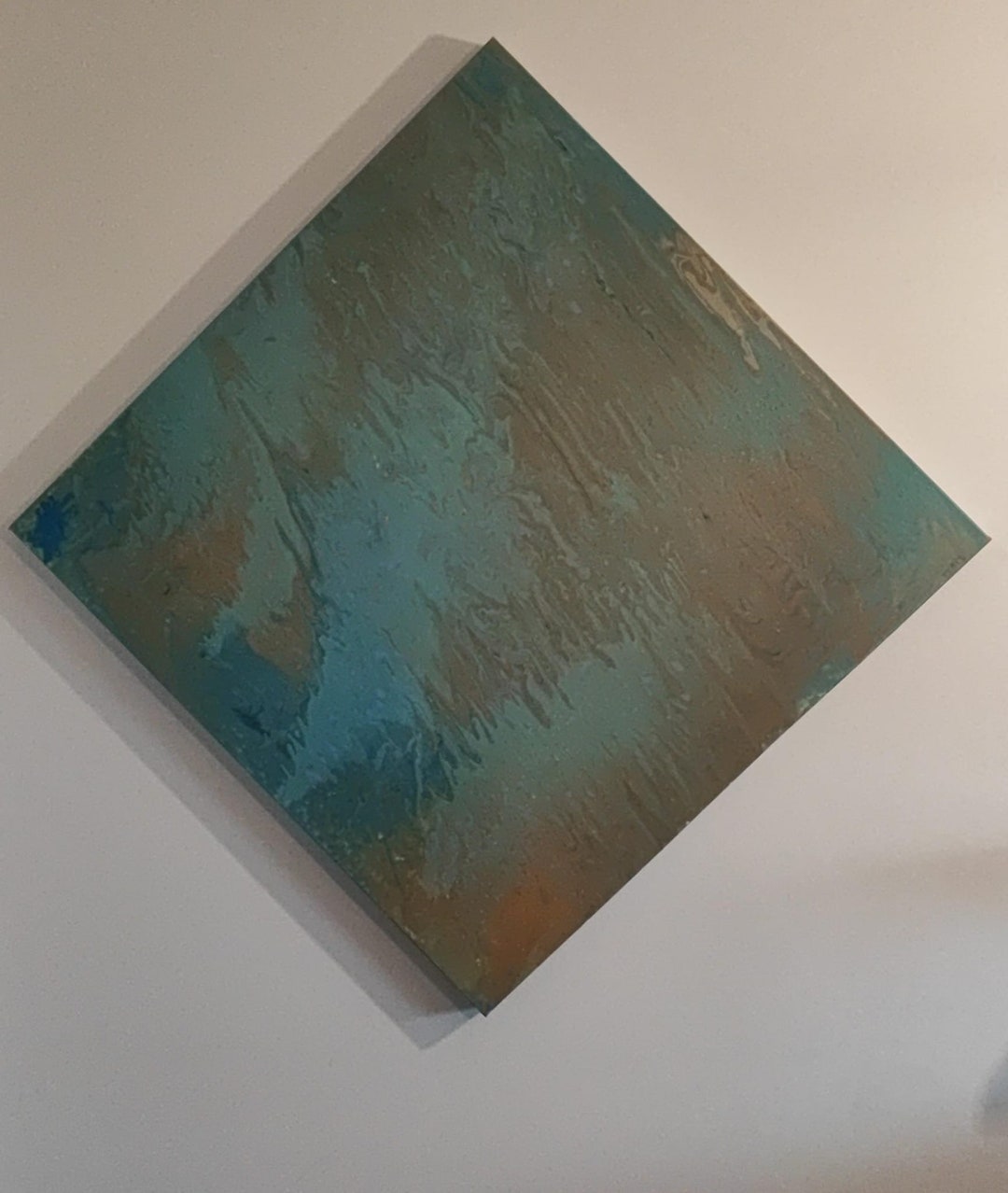 Deep Blue: Acrylic Paint Painting Size 70x70cm - Etsy
